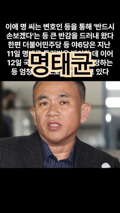 명태균 보수를 위해 내가 모든 것을 안고 가려고 했다 이슈 Youtube