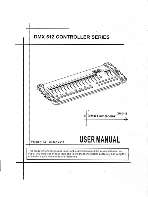 User Manual Dmx 512 Controller Series Luatek Lk 384b Pdf