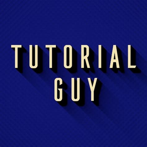 The Tutorial Guy Youtube