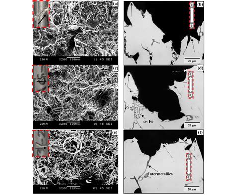 Tensile Fractured Microstructures Of T6 B00 Alloys A B Without Rare