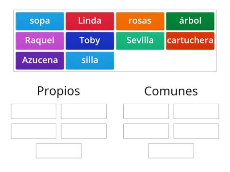 Tipos De Sustantivos Group Sort