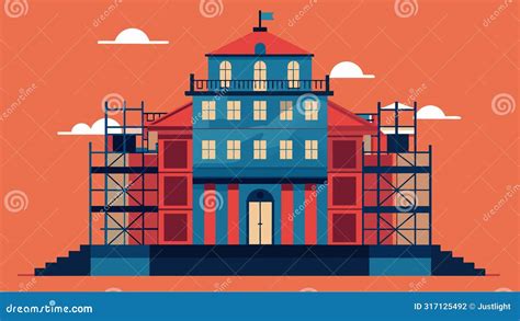 The Scaffolding Seems To Be A Work Of Art In Itself With Its Intricate