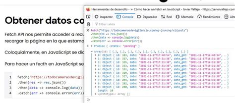 Cómo hacer un fetch en JavaScript Javier Vallejo