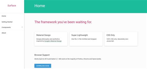 6 Most Popular Material Design Css Frameworks For 2020 Onaircode