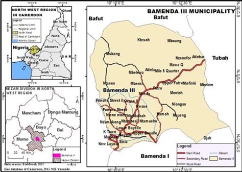Location Of Bamenda Iii Sub Division In Mezam Division Download Scientific Diagram