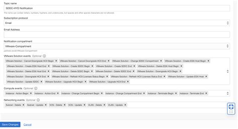 Integrate Oci Notifications With Oracle Cloud Vmware Solution