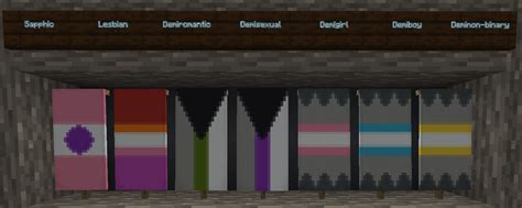 A Ton Of Pride Flags Made Using Minecraft Banners I Filled A Double