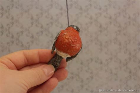 Елочная игрушка Снегирь из шарика дезодоранта Christmas Diy Deodorant Bullfinch
