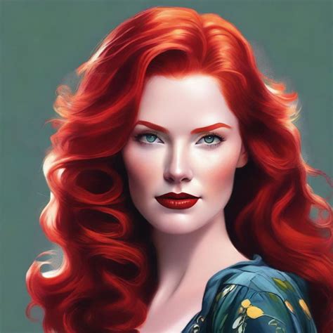 Redhead Beauty Digital Art