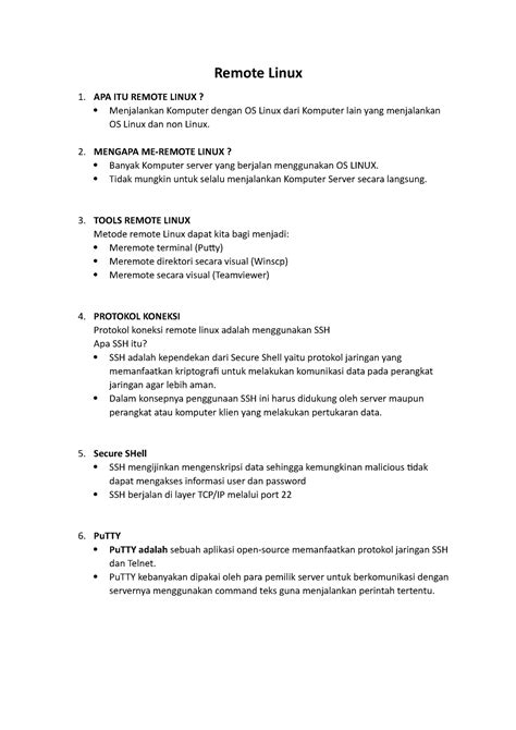 remote linux apa itu remote linux menjalankan komputer dengan os