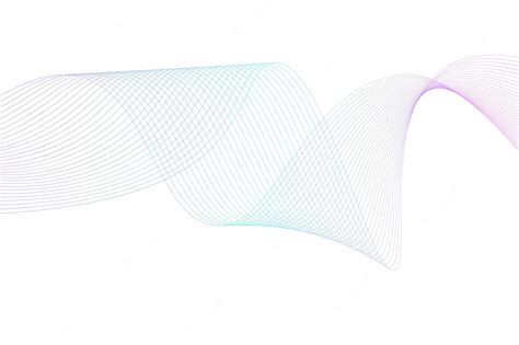 Premium Vector Abstract Colorful Line Wave White Background Modern Wavy Line Abstract Background