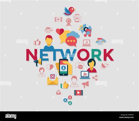 Digital Vector Social Media And Communication Network Icon Set Infographics Stock Vector Image
