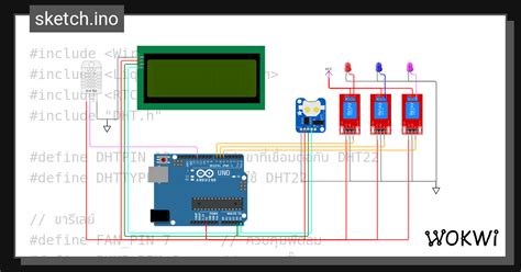 Project20 4 Rtc Dhtr Delay Lcd Wokwi ESP32 STM32 Arduino Simulator