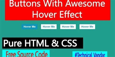 Awesome Button Hover Effects Using Pure Html And Css Rdevto