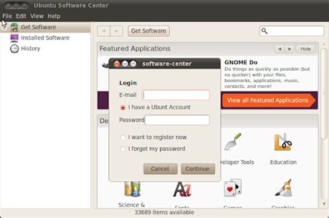 ubuntu software center gets visual improvements launchpad login