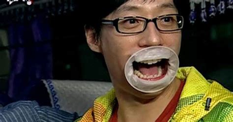 무도 유재석 개구기 끼고 침 질질 굴욕