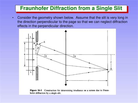 Ppt Fraunhofer Diffraction Powerpoint Presentation Id3109164