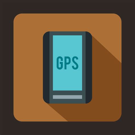 Global Positioning System Icon Flat Style Vector Art At Vecteezy