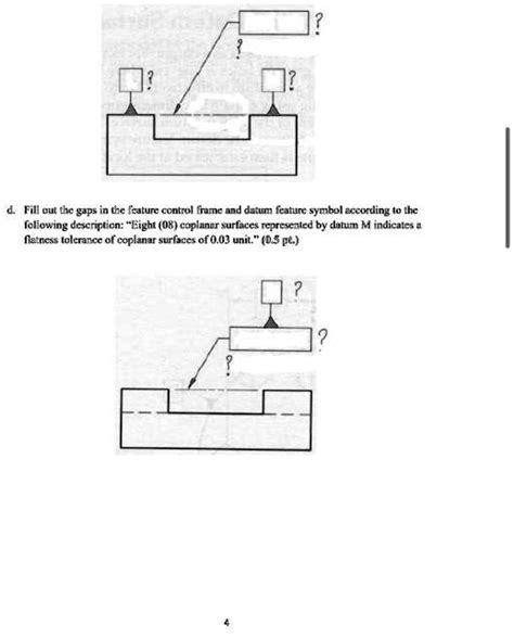 D Fill Cut The Gaps In The Feature Control Frame And Datum Feature Symbol According To The