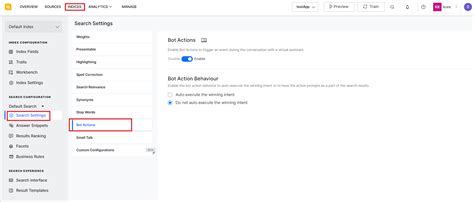 Bot Actions Searchassist