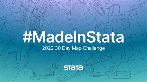 Stata On Twitter Participating In The 30daymapchallenge Be Sure To