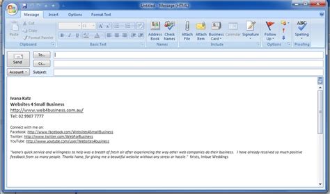 Set Up Signature In Outlook To Promote Your Business For Free