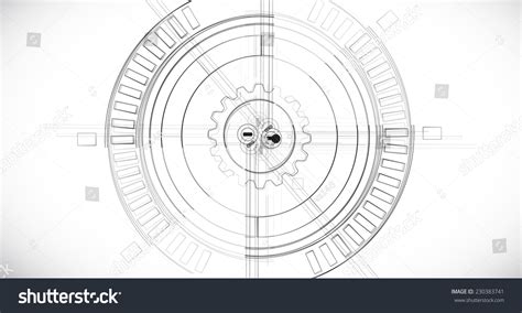 Abstract Structure Circuit Computer Cube Technology Stock Vector