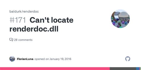 can t locate renderdoc dll · issue 171 · baldurk renderdoc · github