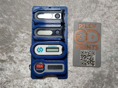 3d Printed Surepass 2 Safenet Etoken Rsa Secureid Badge Holder One Two And Three Badge And