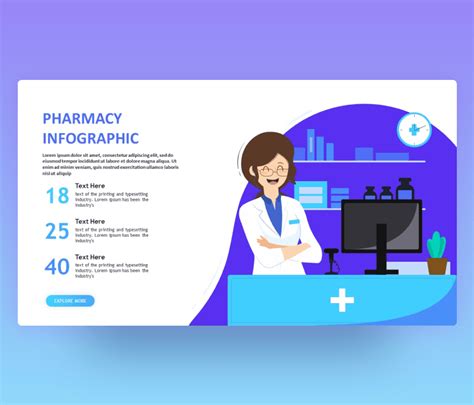Premast Pharmacy Infographic Powerpoint Template Free Ppt