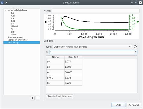 refractive curve editor — fluxtrainer documentation 4 24 0 documentation