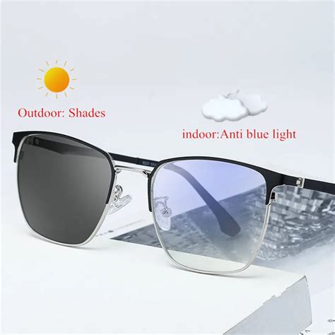 Oulylan анти синий светильник блокирующие очки мужские фотохромные линзы оправа из сплава