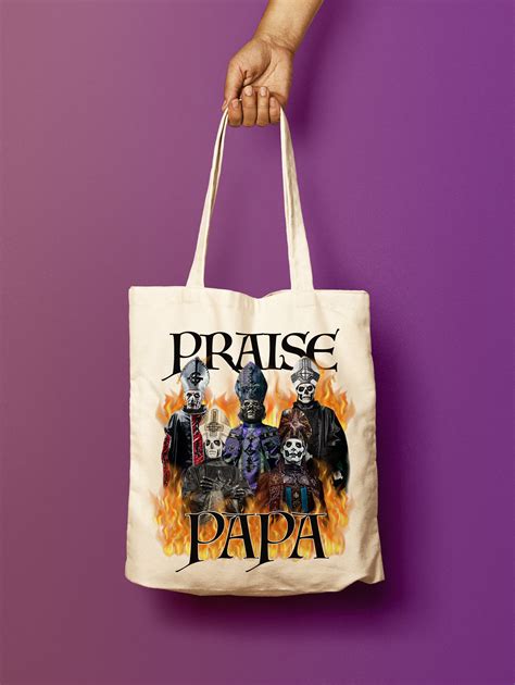 Ghost Praise Papa Tote Bag Illuminidol