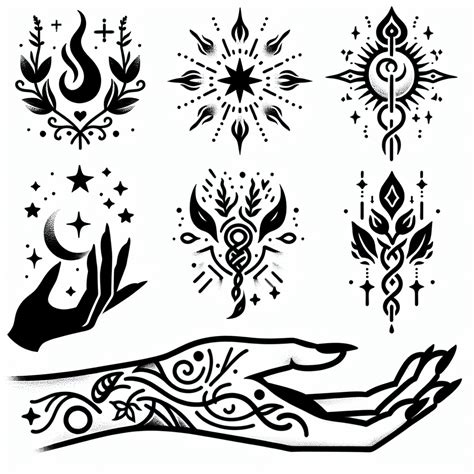 Easy Beginner Tattoos 100 Finger Tattoo Procreate Brushes Ornamental