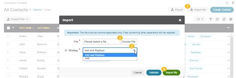 Import Contacts Orocommerce Orocrm And Oroplatform Documentation