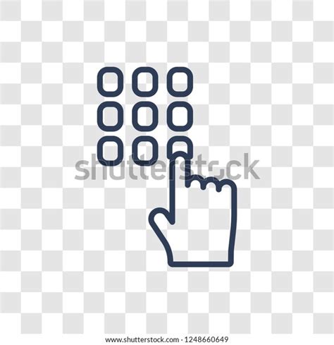 Security Code Icon Trendy Linear Security Stock Vector Royalty Free 1248660649 Shutterstock