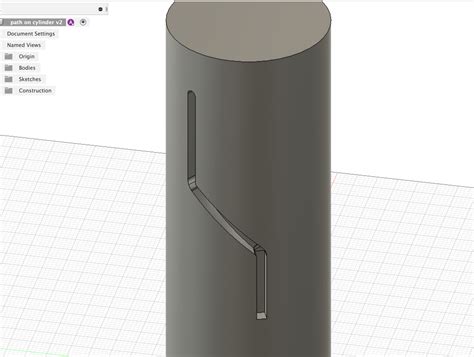 如何在 fusion 360 中为圆柱体创建 cam 路径或建模槽