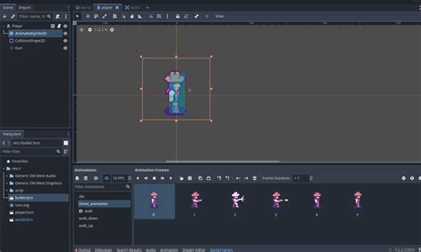 help with shooting animation not playing r godot
