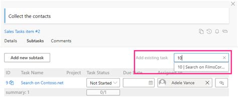 Subtasks Virtosoftware Guides And Docs