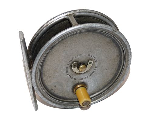 Hardy Uniqua 3 38″ Vintage Alloy Fly Reel White Handle C 1917