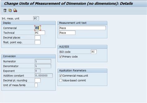 Solved Iso Unit Of Measure Pc Is Not Assigned Item M Sap