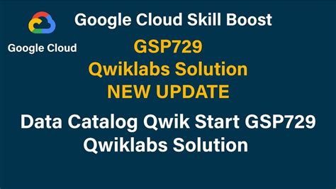 Data Catalog Qwik Start Qwiklabs GSP Solution YouTube