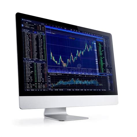 A Modern Computer Screen Displaying Detailed Stock Market Charts Stock Image Image Of Commerce