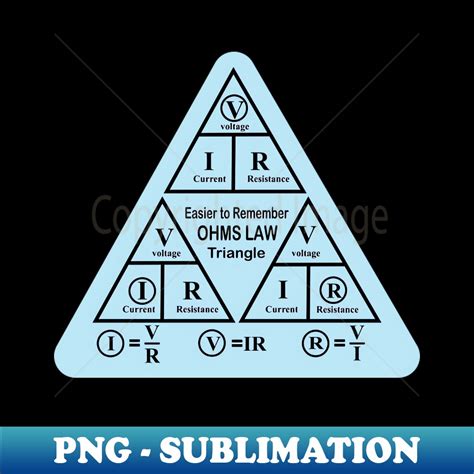 Electrical Ohms Law Triangle Formula Chart For Electrical En Inspire