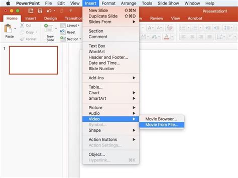 How to Insert/Embed QuickTime Movie (.mov) to PowerPoint for Presentation