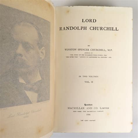 Lord Randolph Churchill Winston S Churchill First Edition Only