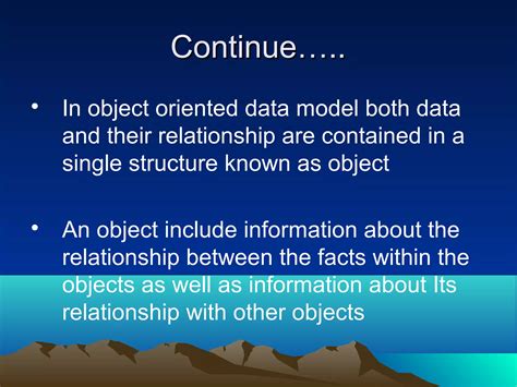 OODM Object Oriented Data Model PPT