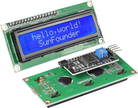 Sunfounder Iici2ctwi Lcd1602 Display Module Compatible With Arduino And Raspberry Pi Poostar