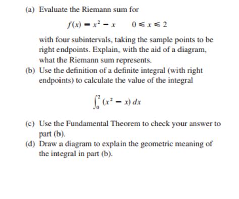 solved a evaluate the riemann sum for [ f x x {2} x