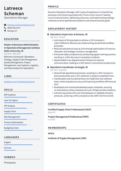 Target Operations Manager Resume Example ResumeCat